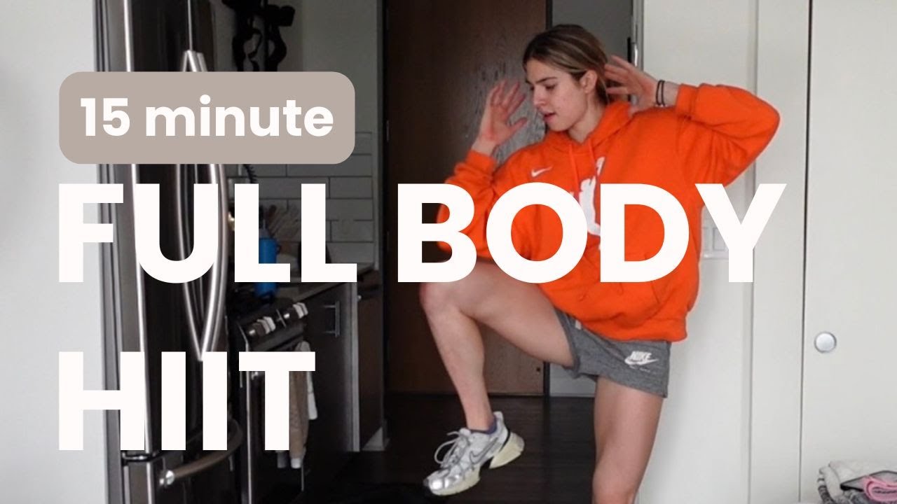 15 MINUTE AT HOME HIIT - Small Space Friendly, No Repeats - YouTube