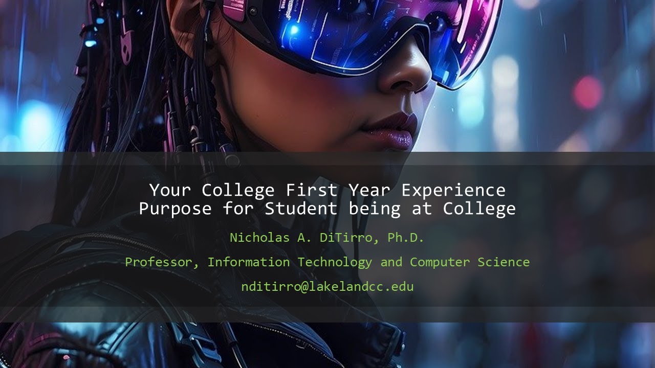 Purpose for Student being at College - Your College First Year ...