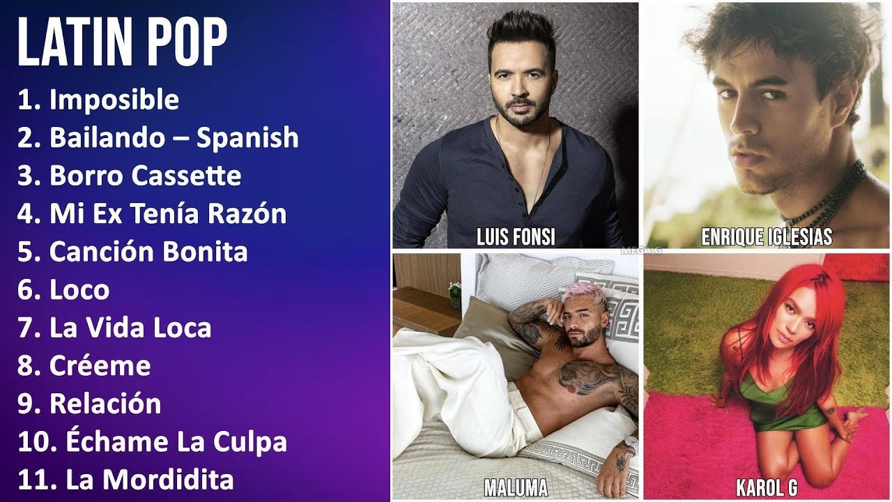 Latin Pop ~ 20 Exitos ~ Superhits Latin - YouTube