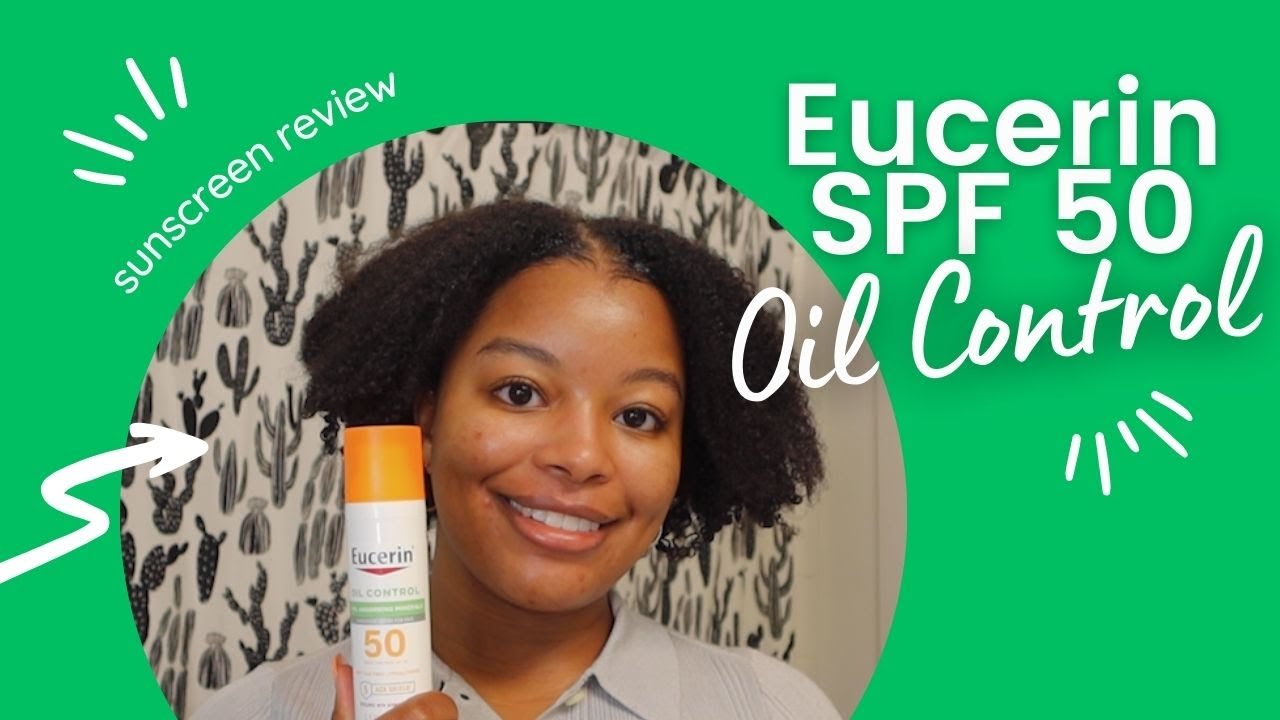 Eucerin Face Oil Control Sunscreen Lotion - SPF 50 Review and Demo on ...