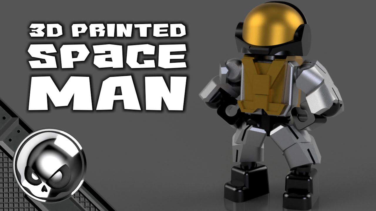 Ready to Print 3d Model - Astronaut - 3d printed space man model - YouTube
