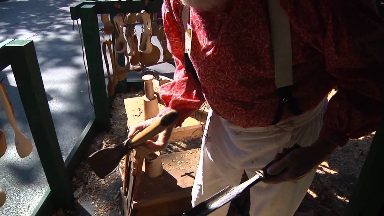 Larry Stock Demonstrates Spoon Making - YouTube