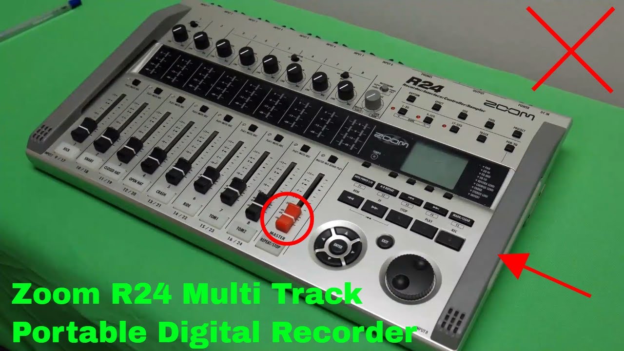 How To Use Zoom R24 Multi Track Portable Digital Recorder Review - YouTube