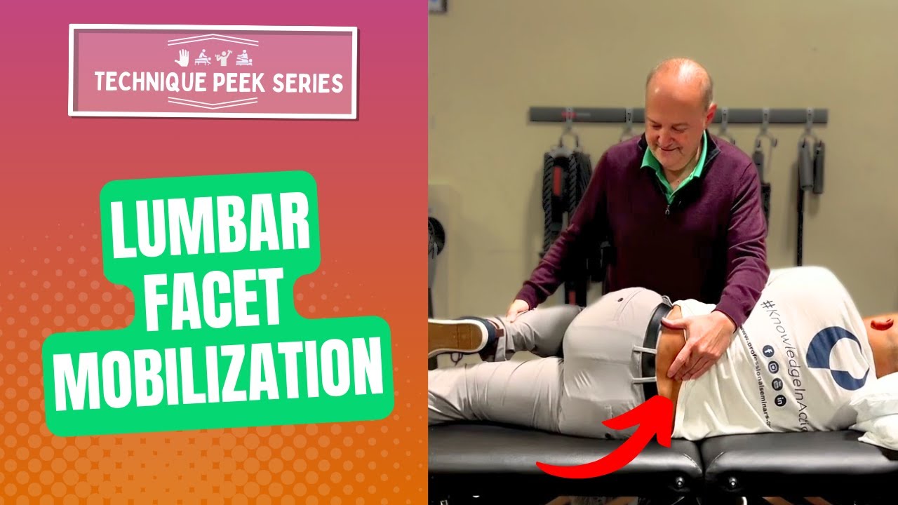 How To Mobilize Lumbar Facets | Technique Peek Series - YouTube