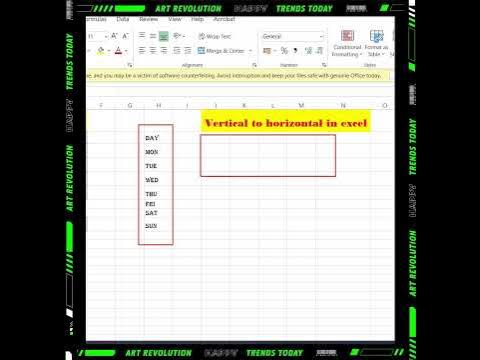 Rotate data from Vertical to Horizontal or Horizontal to Vertical || Transpose Excel Data #excel ...