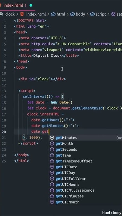 Bikin jam digital dengan HTML & Javascript - YouTube