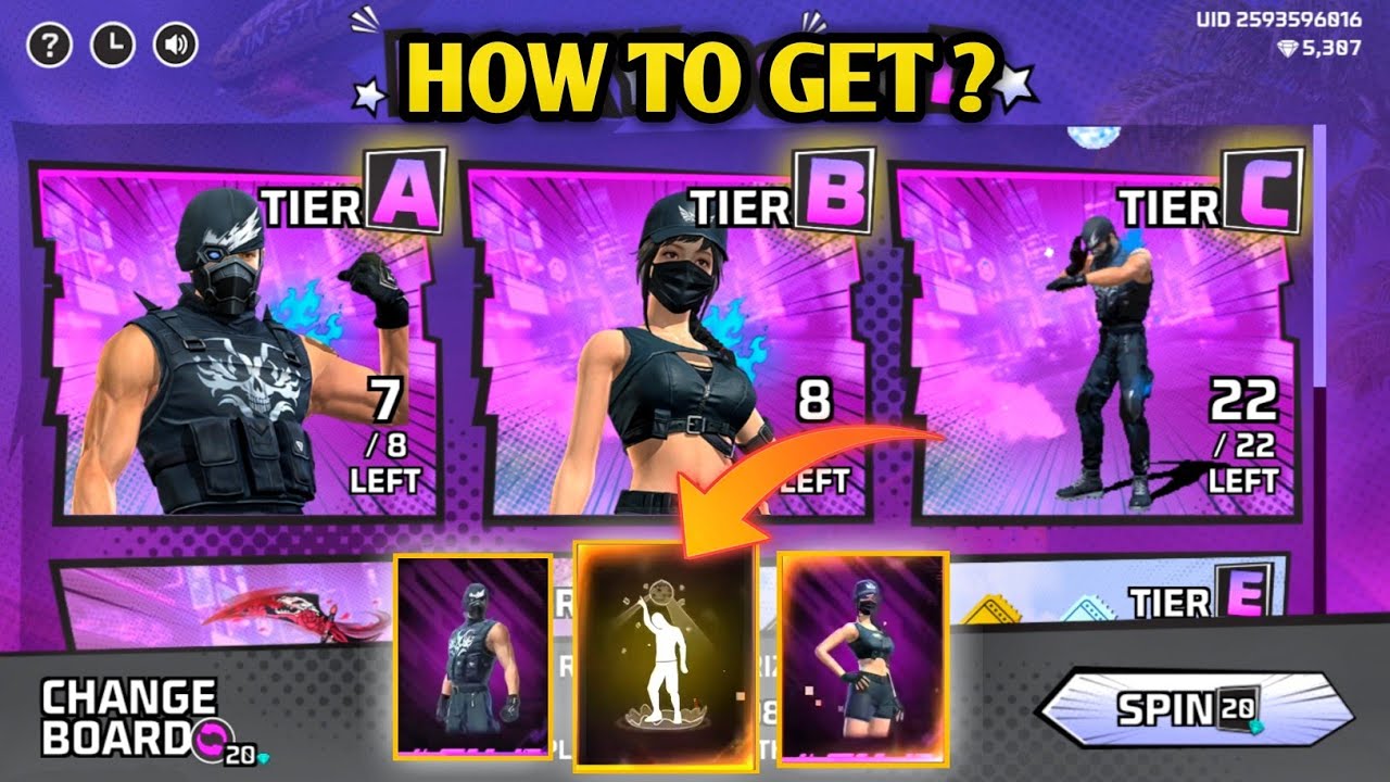 LUCKEY BOARD NEW EVENT TODAY| FREE FIRE NEW EVENT| FF NEW EVENT TODAY ...