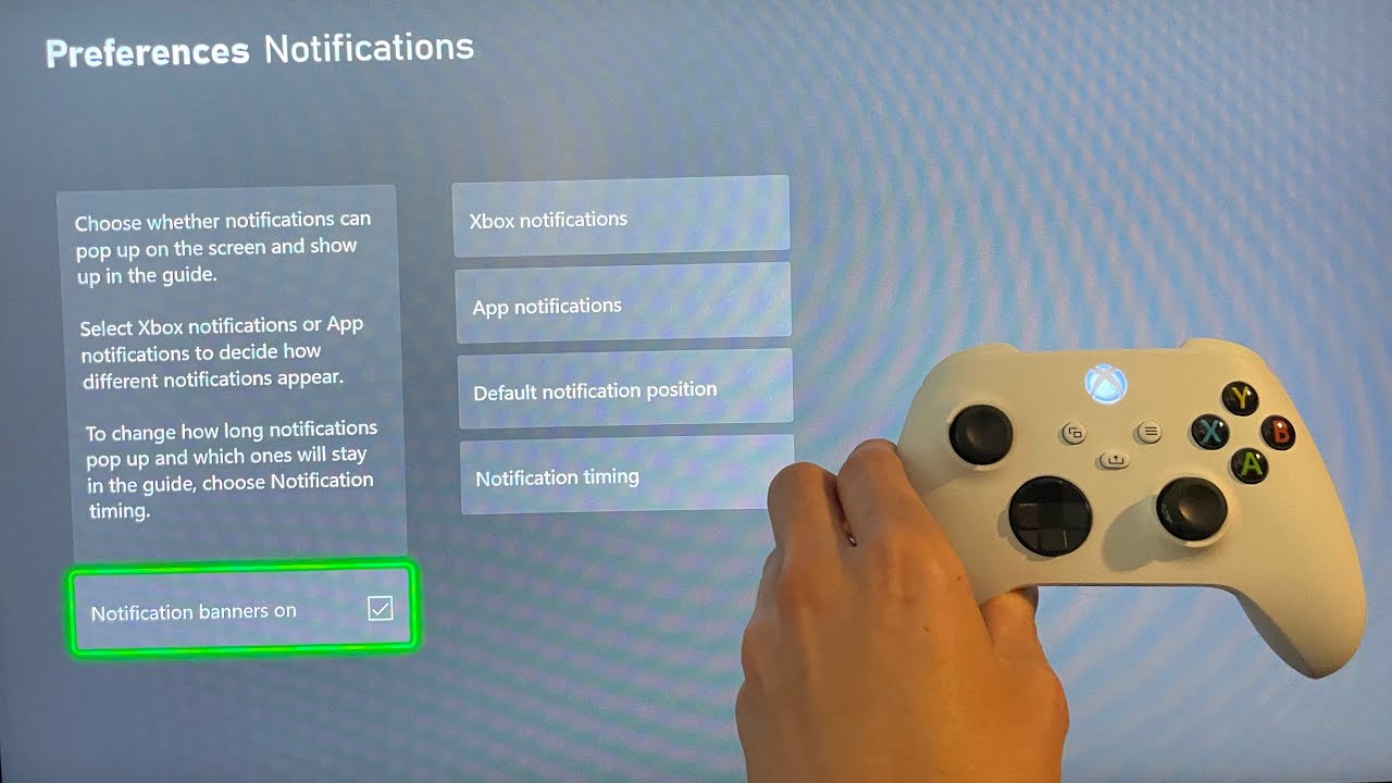 Xbox Series X/S: How to Change Turn On/Off Notifications Banners ...