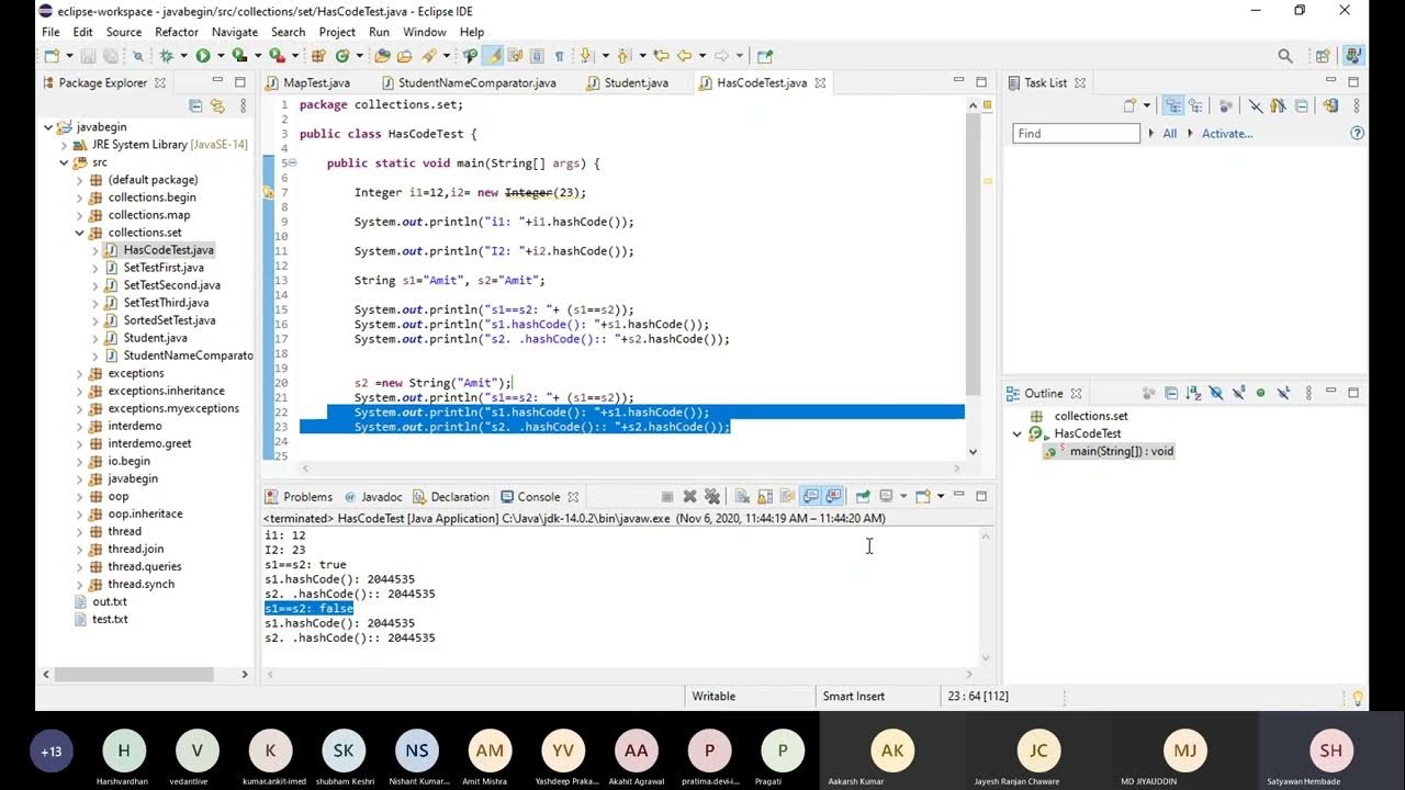Java Collections 03 HashCode and Comparator by Dr.Hembade - YouTube