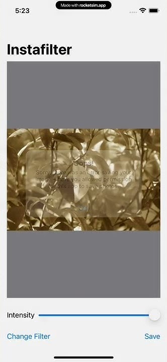 Instafilter app Challenges from day 67 of #100daysofswiftui - YouTube