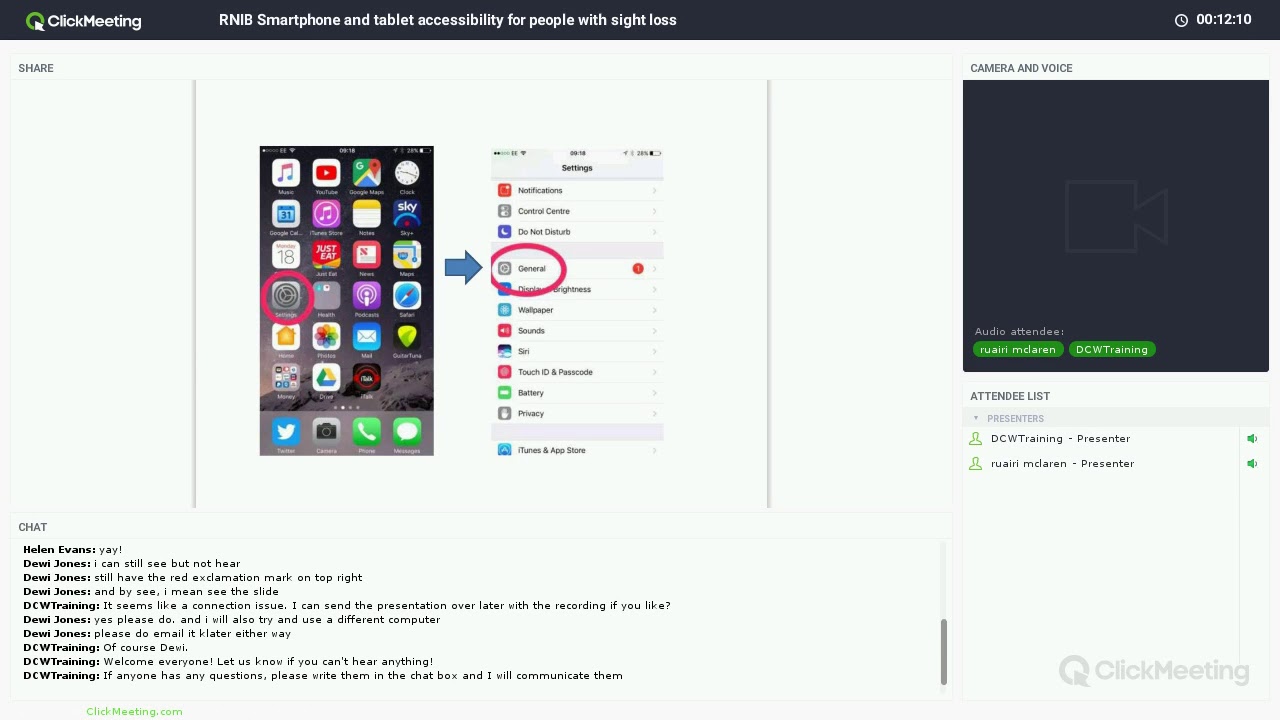 RNIB webinar- Smartphone and tablet accessibility for people with sight ...