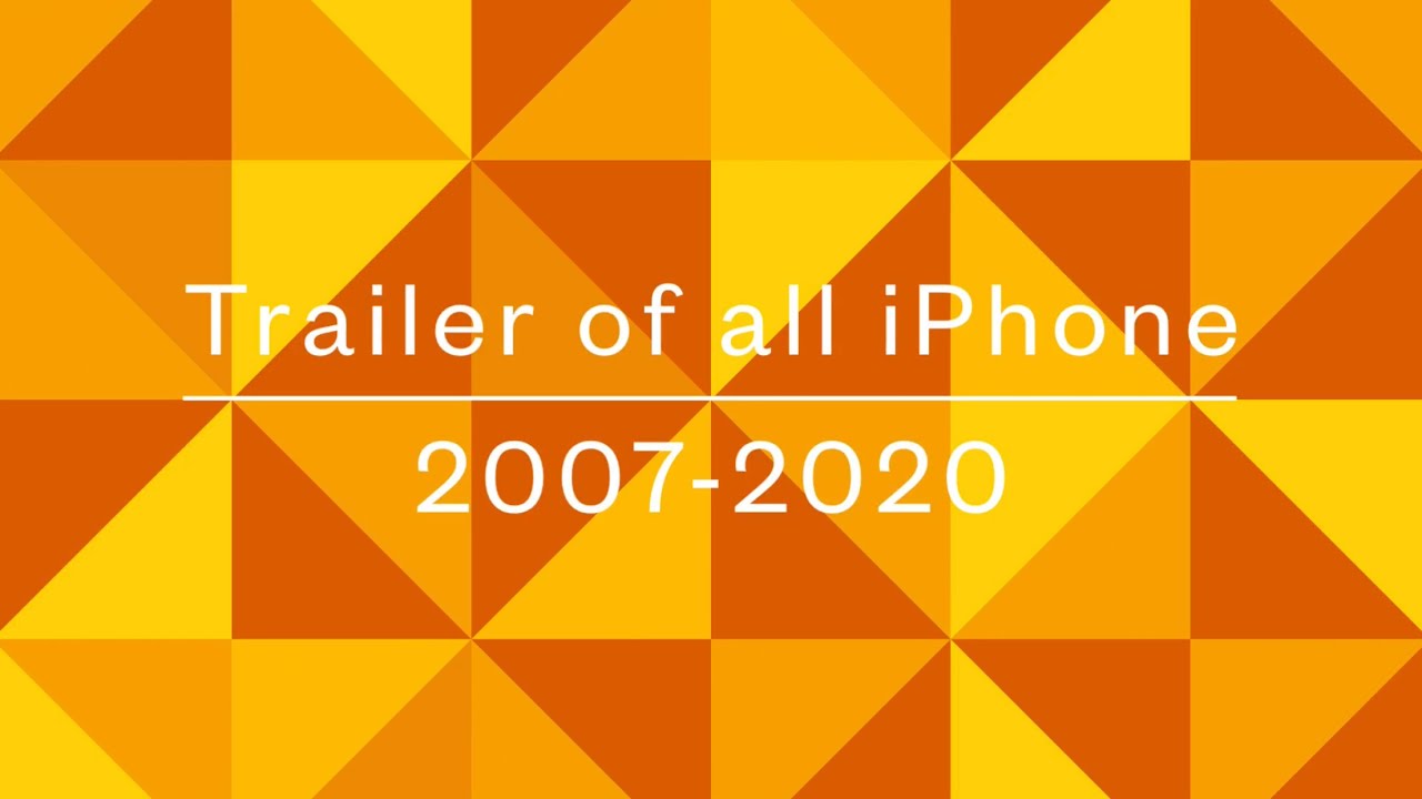 Trailer of All iPhone 2007-2020 - YouTube