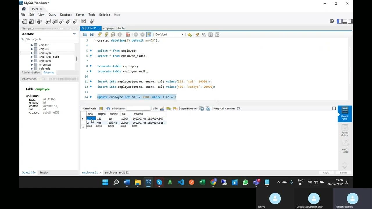 Part 33 - Triggers - Before Update in MySQL - YouTube