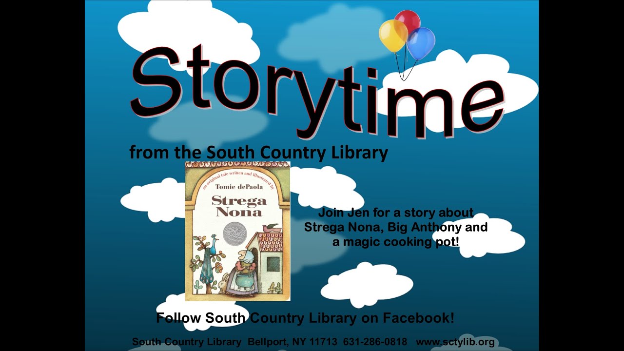 Virtual Storytime - Strega Nona - YouTube