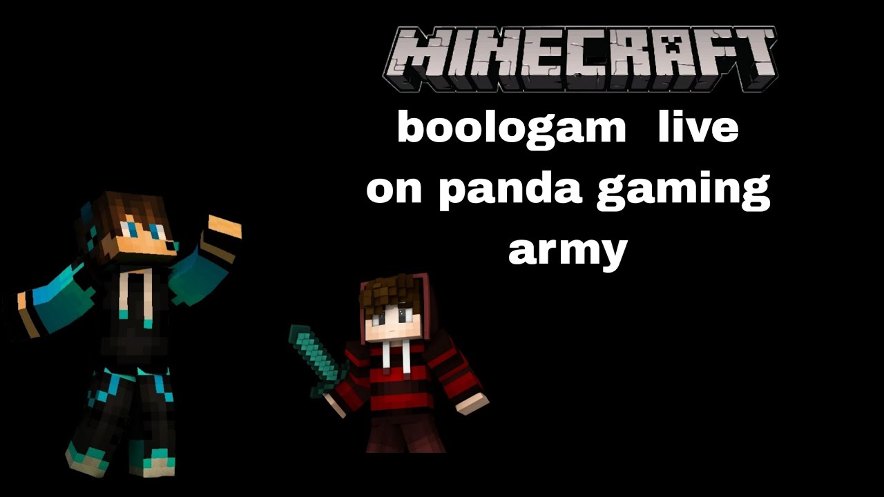 minecraft boologam smp live on panda gaming army - YouTube