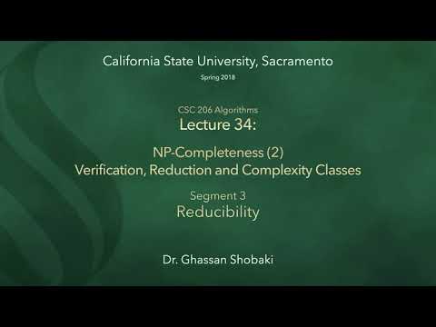 Algorithms Lecture 34: NP-Completeness (2), Segment 3: Reducibility - YouTube