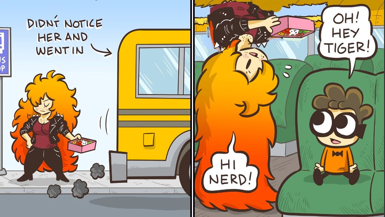 New Funny Nerd And Jock Comic Dub #90 || Chicken Smile - YouTube