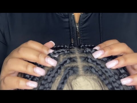 BRAID ASMR 🫶🏾 - SCRATCH SOUNDS FOR BRAIDS. Enjoy all the feels & just ...