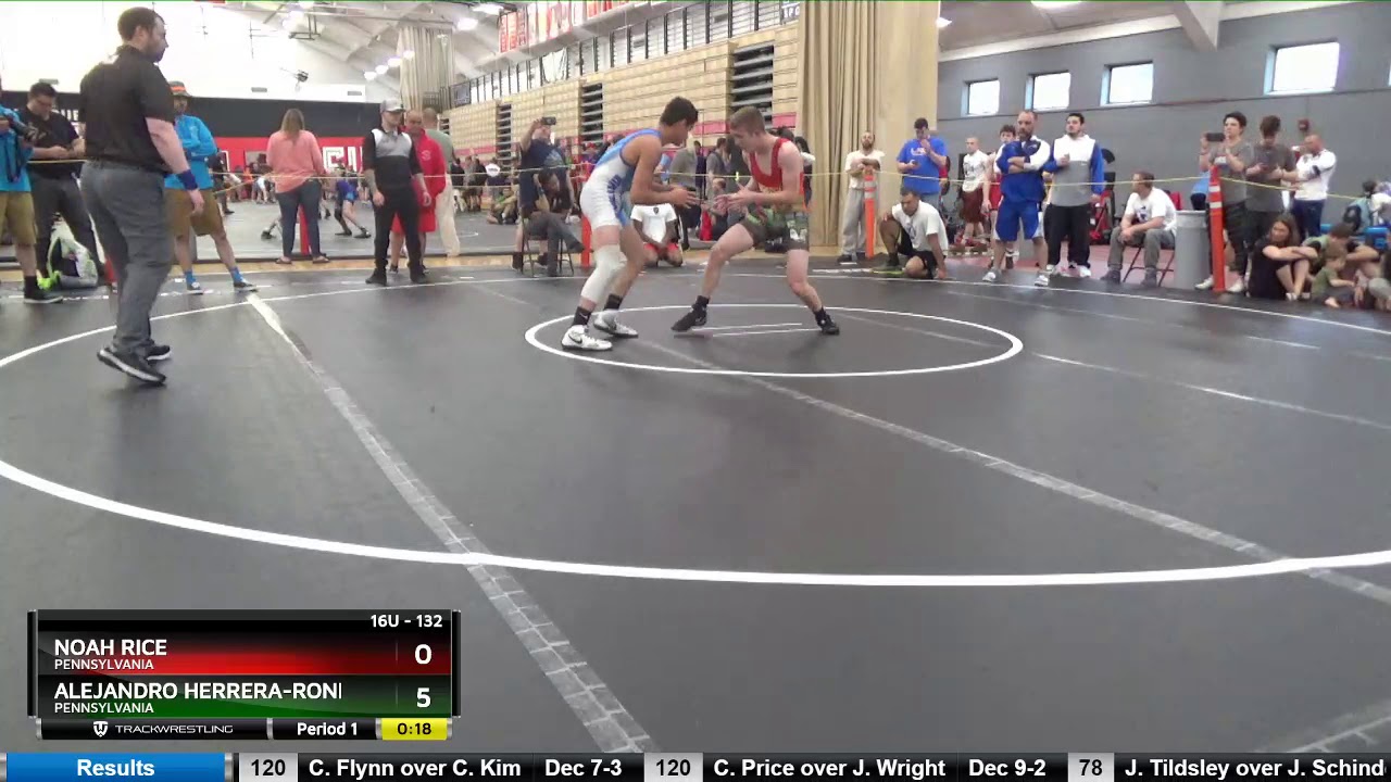 16U 132 Noah Rice Pennsylvania Vs Alejandro Herrera-Rondon Pennsylvania ...