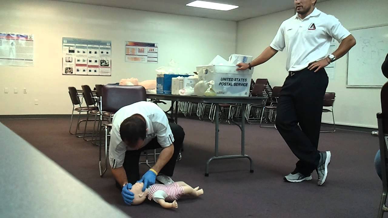 infant CPR with AED and bvm - YouTube
