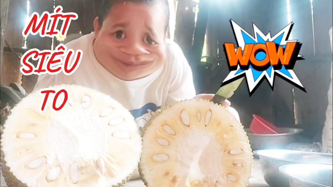 Vlog Cùng Mamy Lột Và Ăn Mít Thái Siêu To Khổng Lồ Nhà Trồng - YouTube