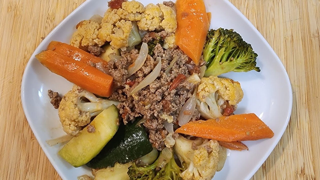 Fast and Easy Ulam (dish) Vegetables with meat - YouTube