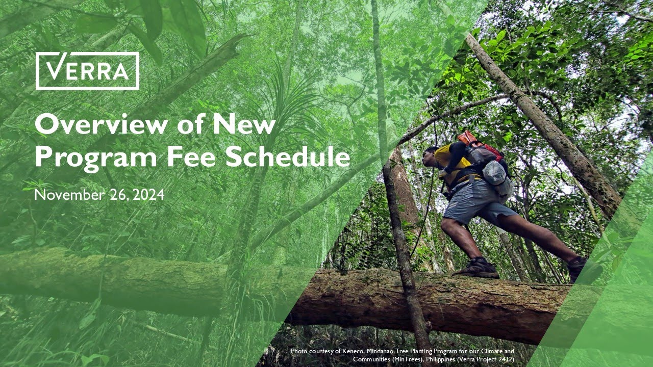 Overview of New Verra Program Fee Schedule - YouTube