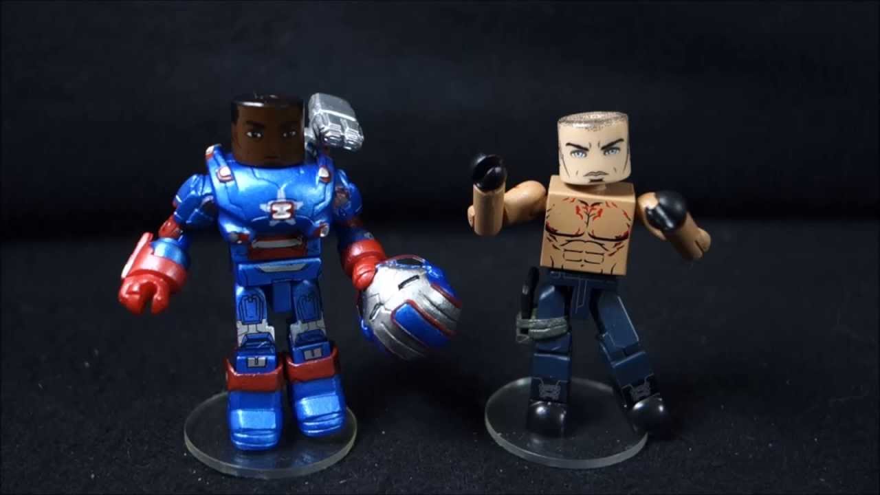 "Iron Patriot and Extremis Soldier" Diamond Select Iron Man 3 Minimates ...