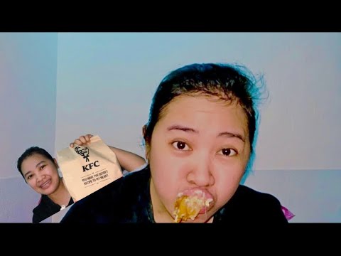 KFC SPAGHETTI+KFC SOUP+KFC CARAMEL ZINGER MUKBANG= THANK YOU PO MAM SARAH FOR MY YUMMY DINNER💚😘 ...