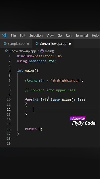 Convert lower to upper case without function in C++ for competitive coding || #short #cpp # ...