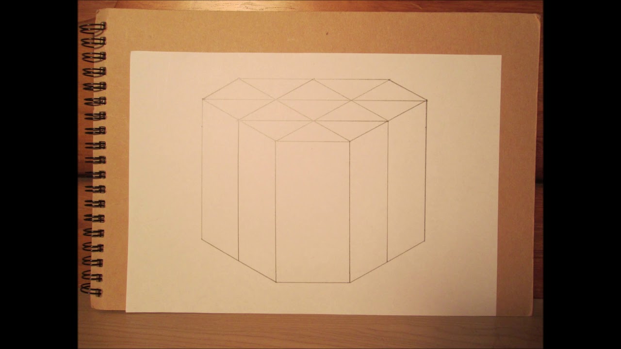 A cross section of hypercube 09 : by a hyperplane orthogonal to a plane ...