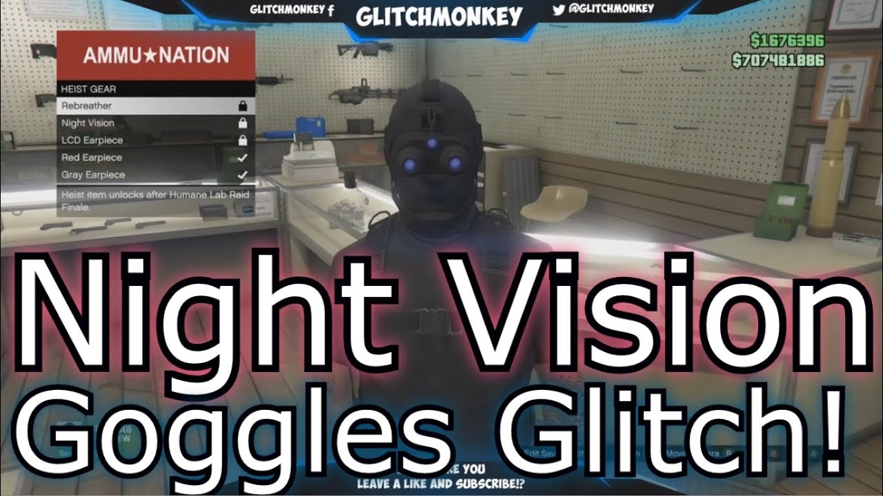 GTA 5 Outfit Glitch 1.31: HOW TO UNLOCK & SAVE NIGHT VISION GOGGLES ...