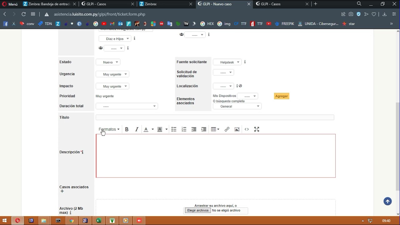 GLPI - CREAR TICKETS - NUEVA VERSION - YouTube
