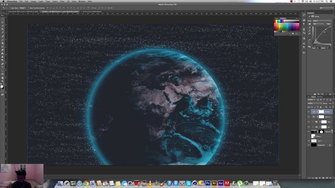 How To Create Earth In Photoshop [ Tuto MA ] - YouTube