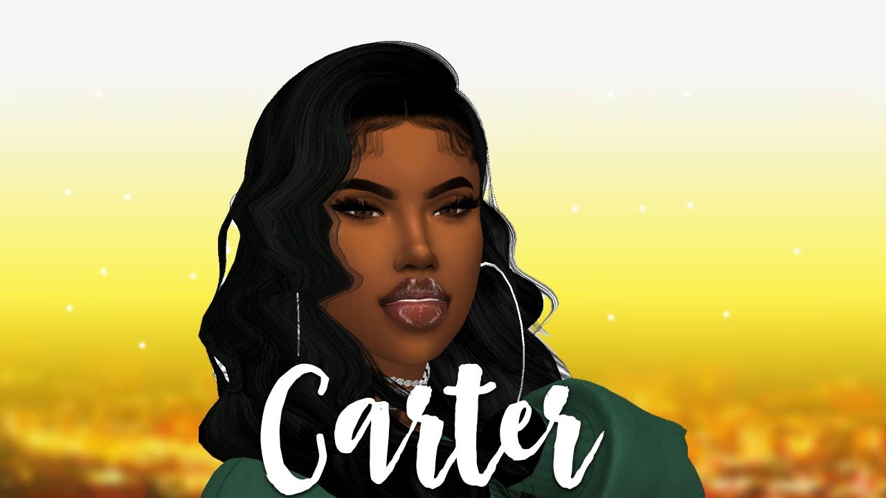 THE SIMS 4 {CARTER CAS} + SIM DOWNLOAD & CC LINKS - YouTube