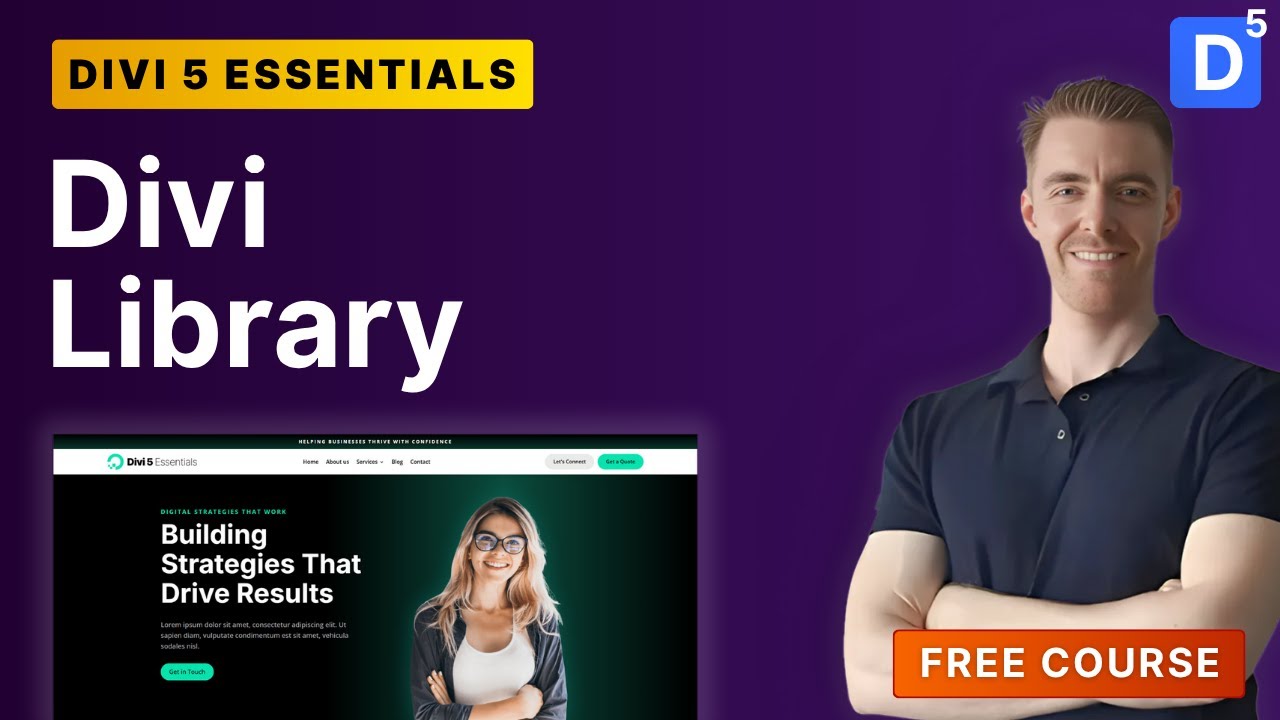 Divi 5 Library Explained | Layouts, Sections & Modules - YouTube
