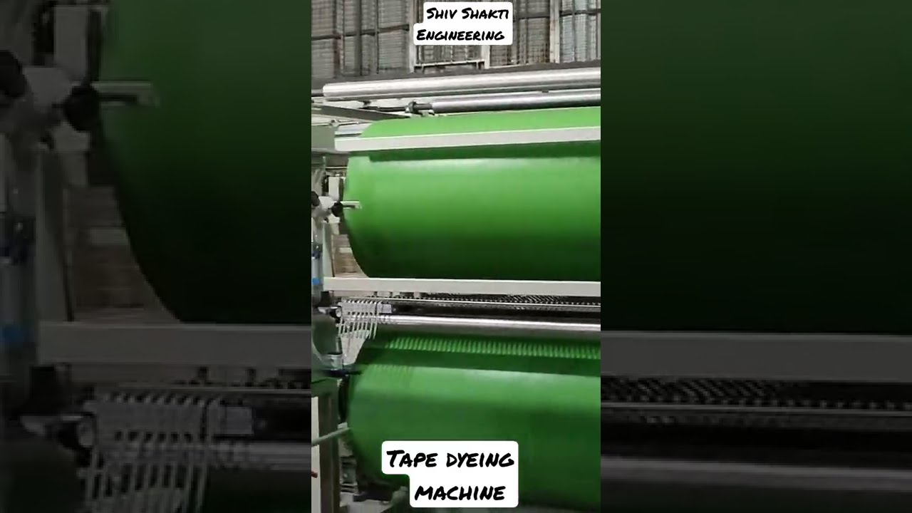 Tape Dyeing Machine - YouTube