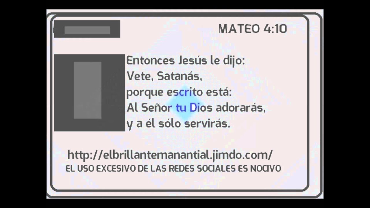 16 7 versiculo mateo 4 10 - YouTube