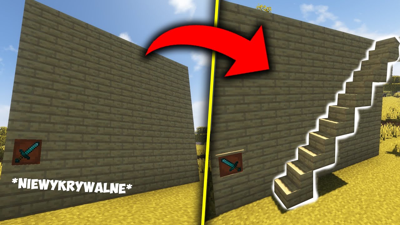 Jak ZROBIĆ WYSUWANE SCHODY w Minecraft? - YouTube