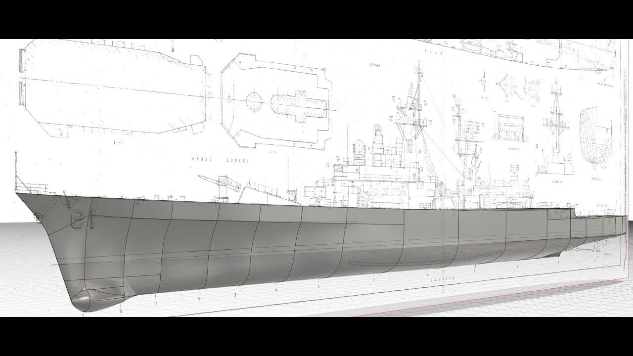 Fusion 360 RC Ship Hull Tutorial, USS Leahy - YouTube