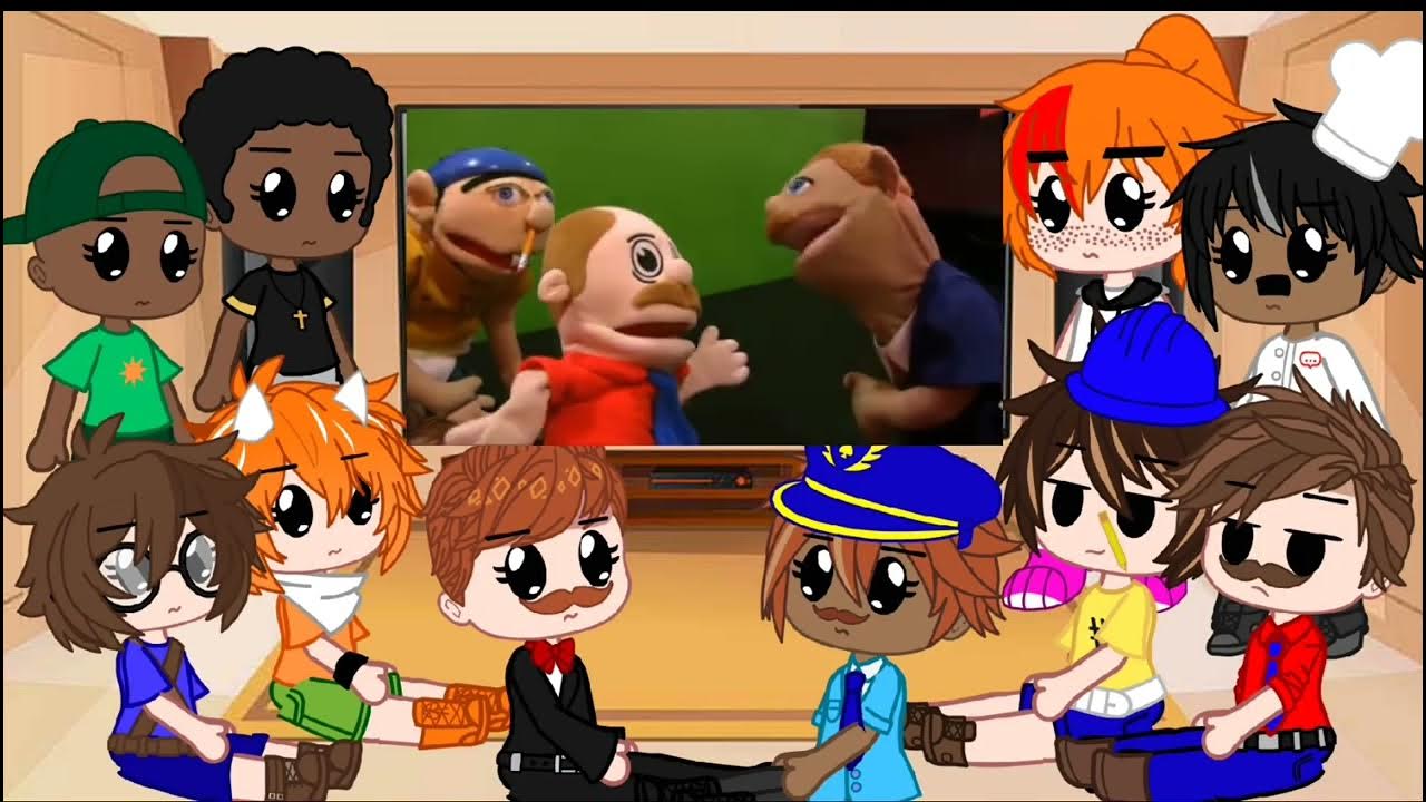 SML characters react to SML movie Jeffy the news anchor - YouTube