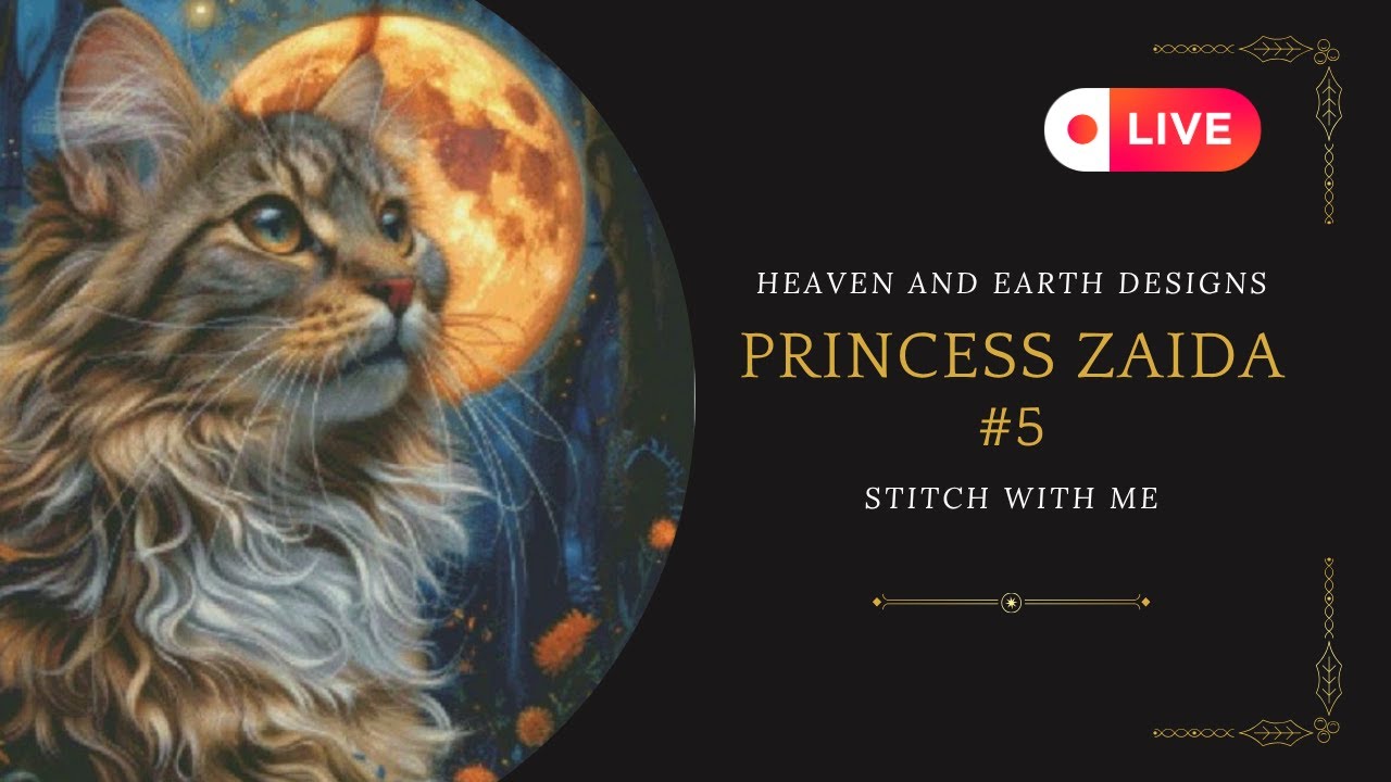 Princess Zaida#5【HAED】Live#stitchwithme #flosstube - YouTube