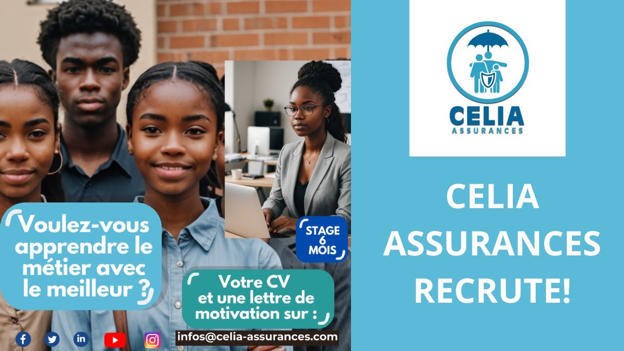 CELIA ASSURANCES recrute 400 jeunes en Côte d'Ivoire. - YouTube