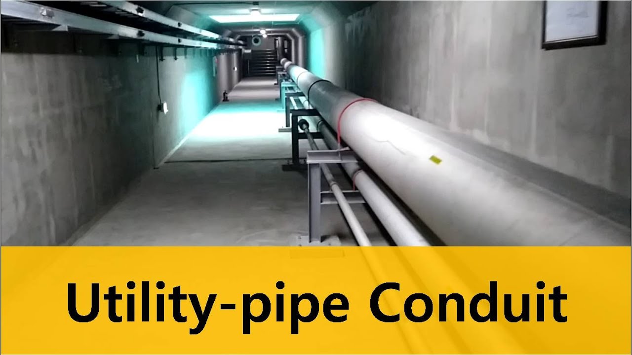 Utility-pipe Conduit / 지하 공동구(운영회랑, 관랑실) - YouTube