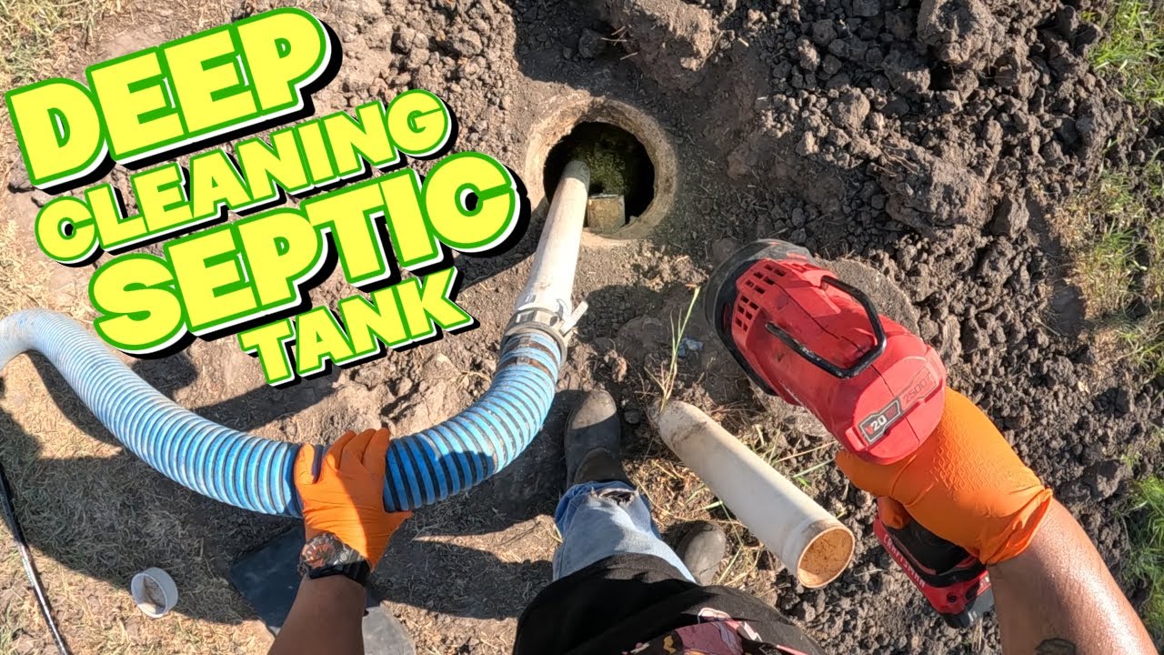 DEEP Cleaning SEPTIC TANK - YouTube