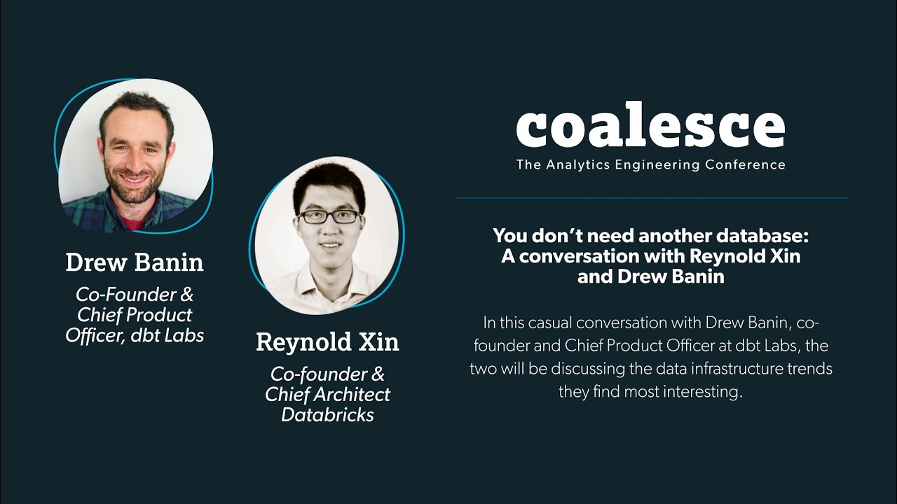 You don’t need another database A conversation with Reynold Xin and ...