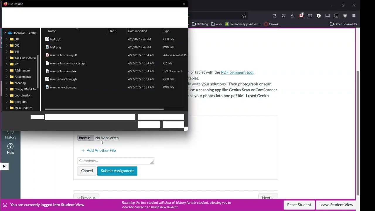 Uploading a PDF to Canvas Demo - YouTube
