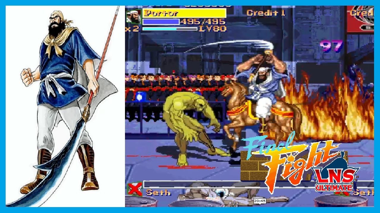 FINAL FIGHT LNS ULTIMATE V0.4#65-MUSOU-ARCADE-PORTOR-WARRIOR OF FATE-EXTRA STAGES DOUBLE BOSSES ...