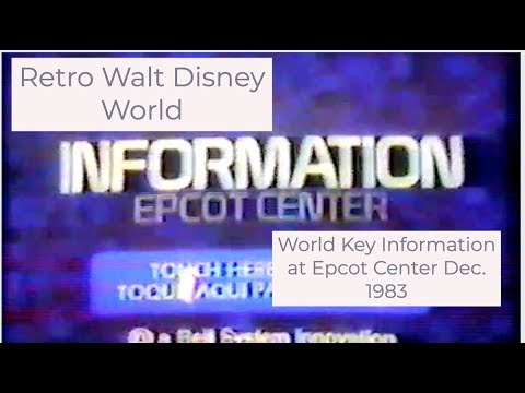 Retro Walt Disney World Epcot Center World Key Information Dec. 1983 ...