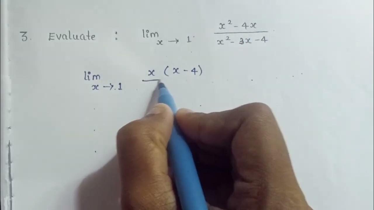 Engineering maths unit-2 (2mark) evaluate: limx-1 x^2-4x/x^2-3x-4.ma3151.... - YouTube